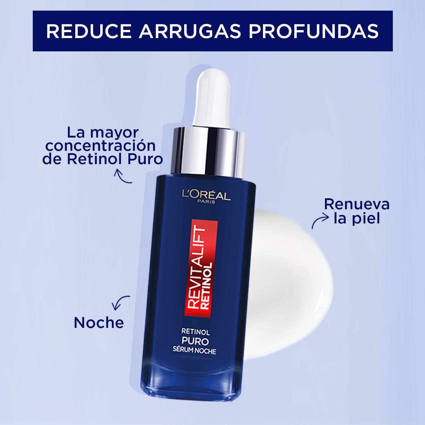 Serum facial de noche Revitalift con 0.3% Retinol | L'Oréal Paris